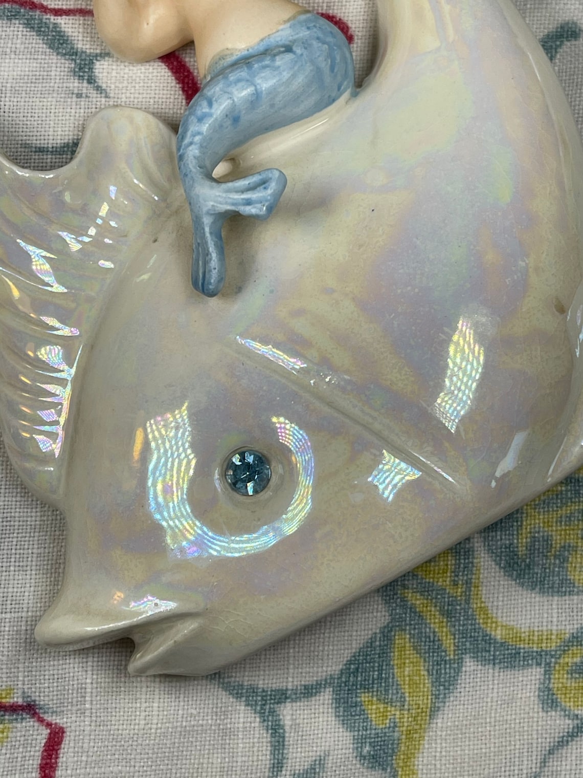 Vintage Norcrest Mermaids Riding Fish Wall Plaques-kawaii - Etsy