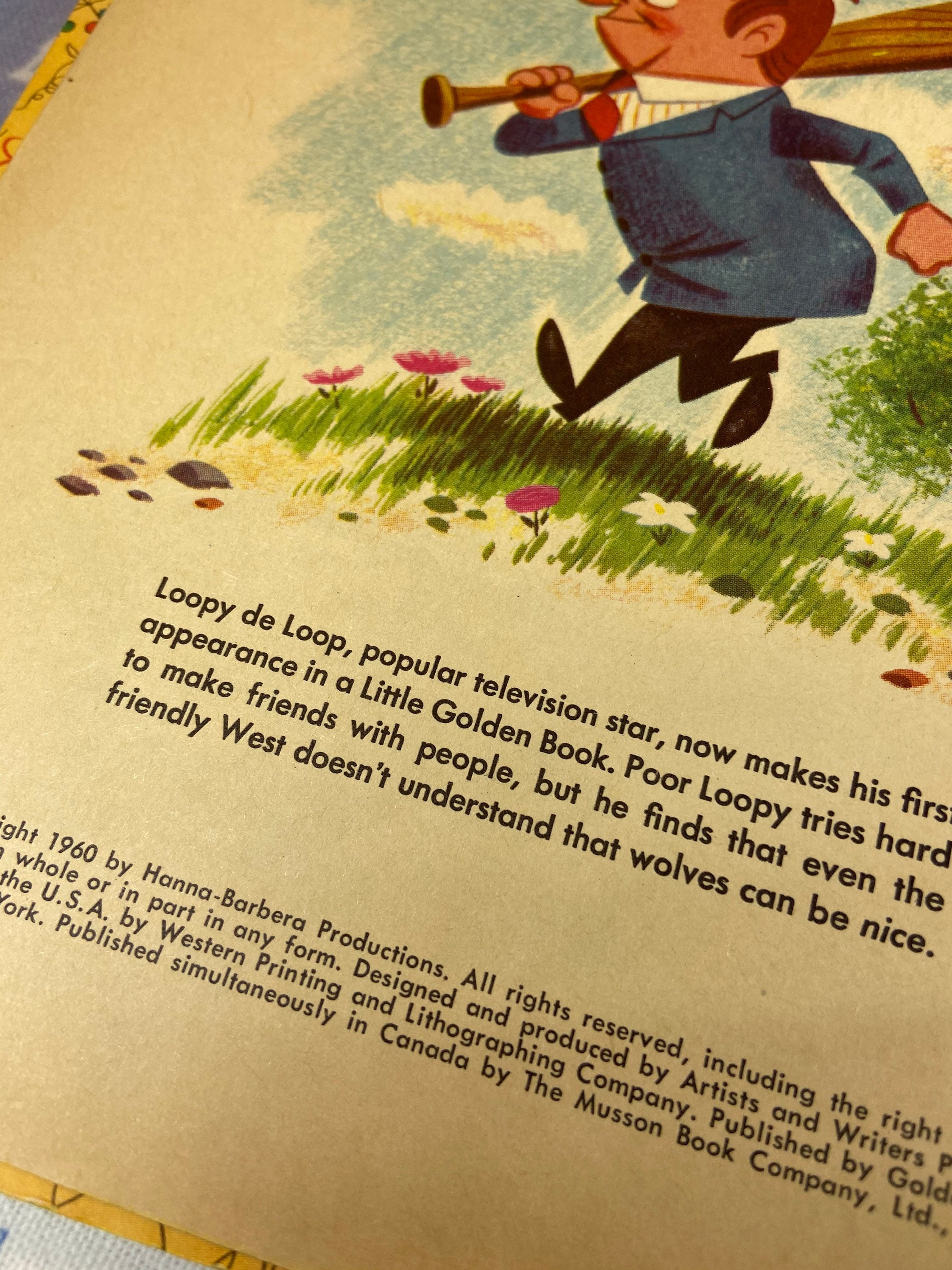 Vintage Loopy De Loop Goes West-hanna Barbara-little Golden - Etsy