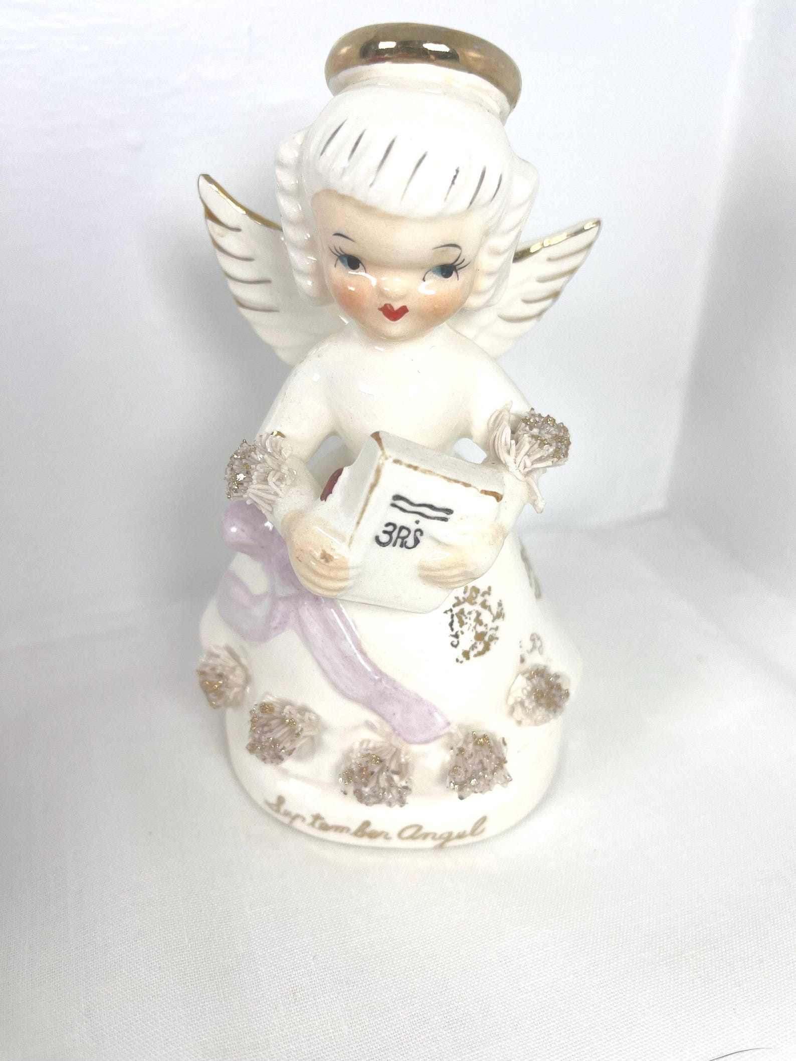 Vintage Napco September Birthday Angel-mid Century Angel-kitschy Angel ...