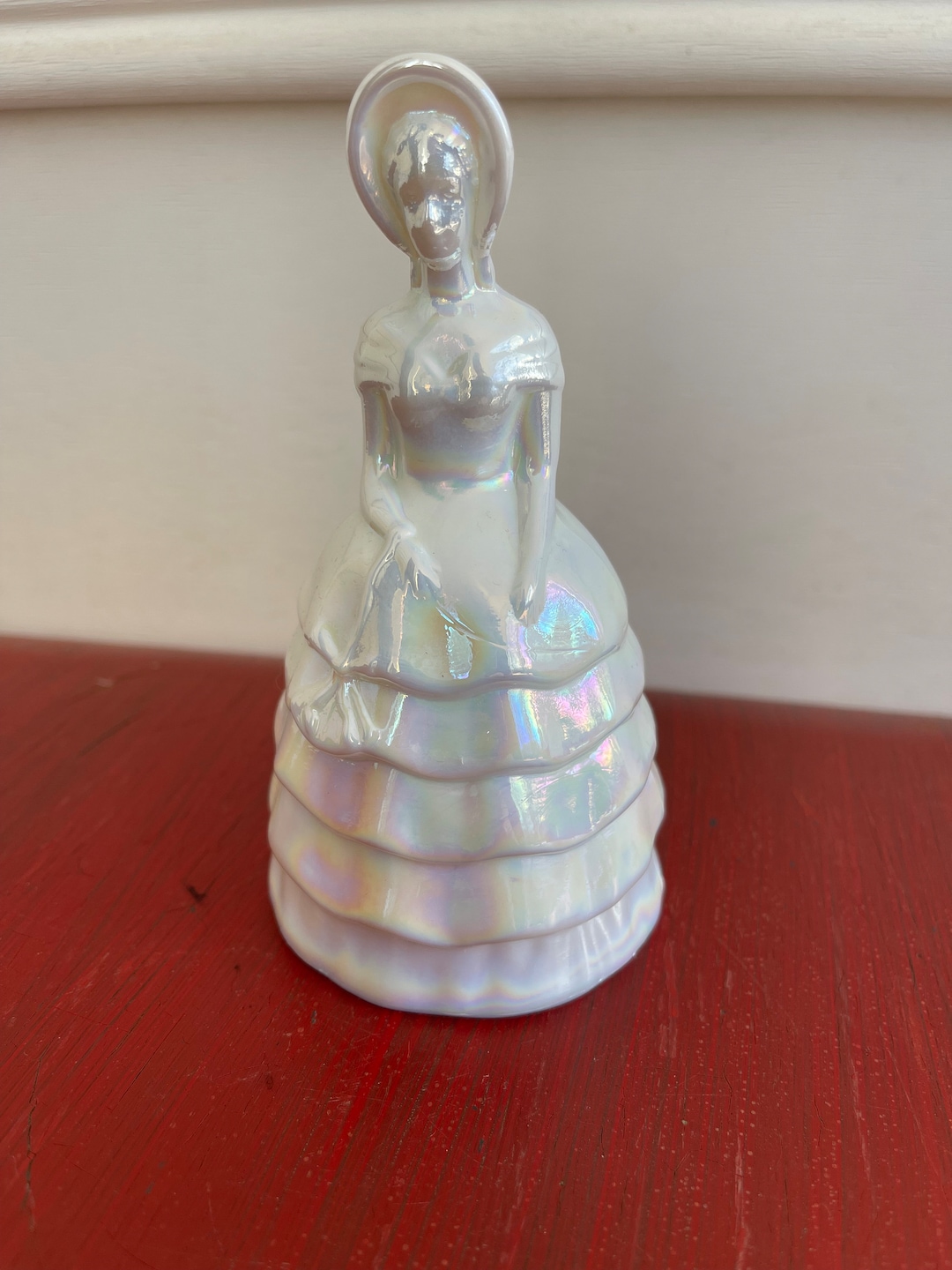 Vintage Summit Art Glass Melanie Doll-colonial Lady Figurine-snow ...