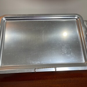 Vintage Kensington Aluminum Tray- Art Deco-hound and Hunter Metal Tray ...