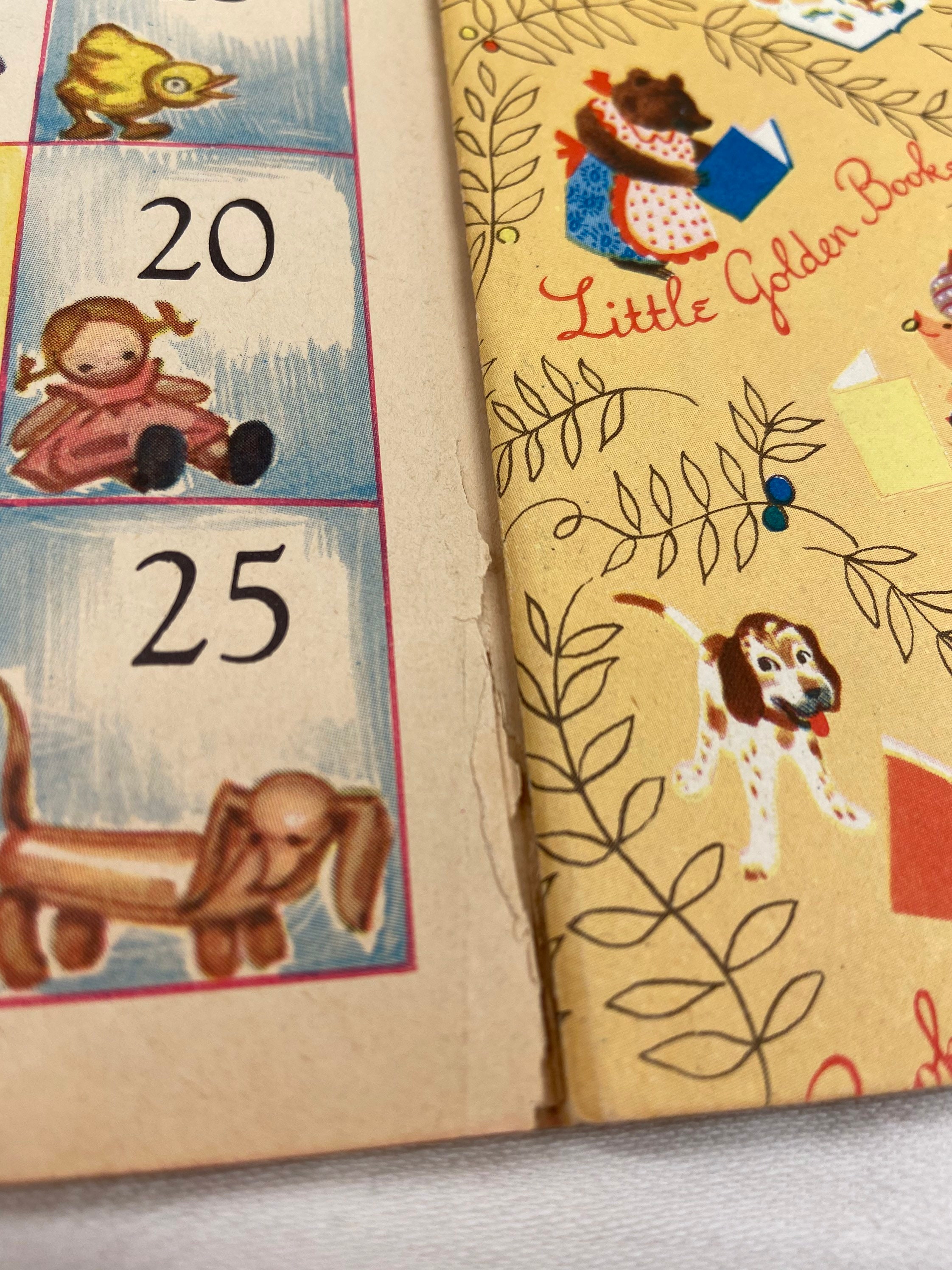 Vintage Childs Book Counting Rhymes-little Golden - Etsy