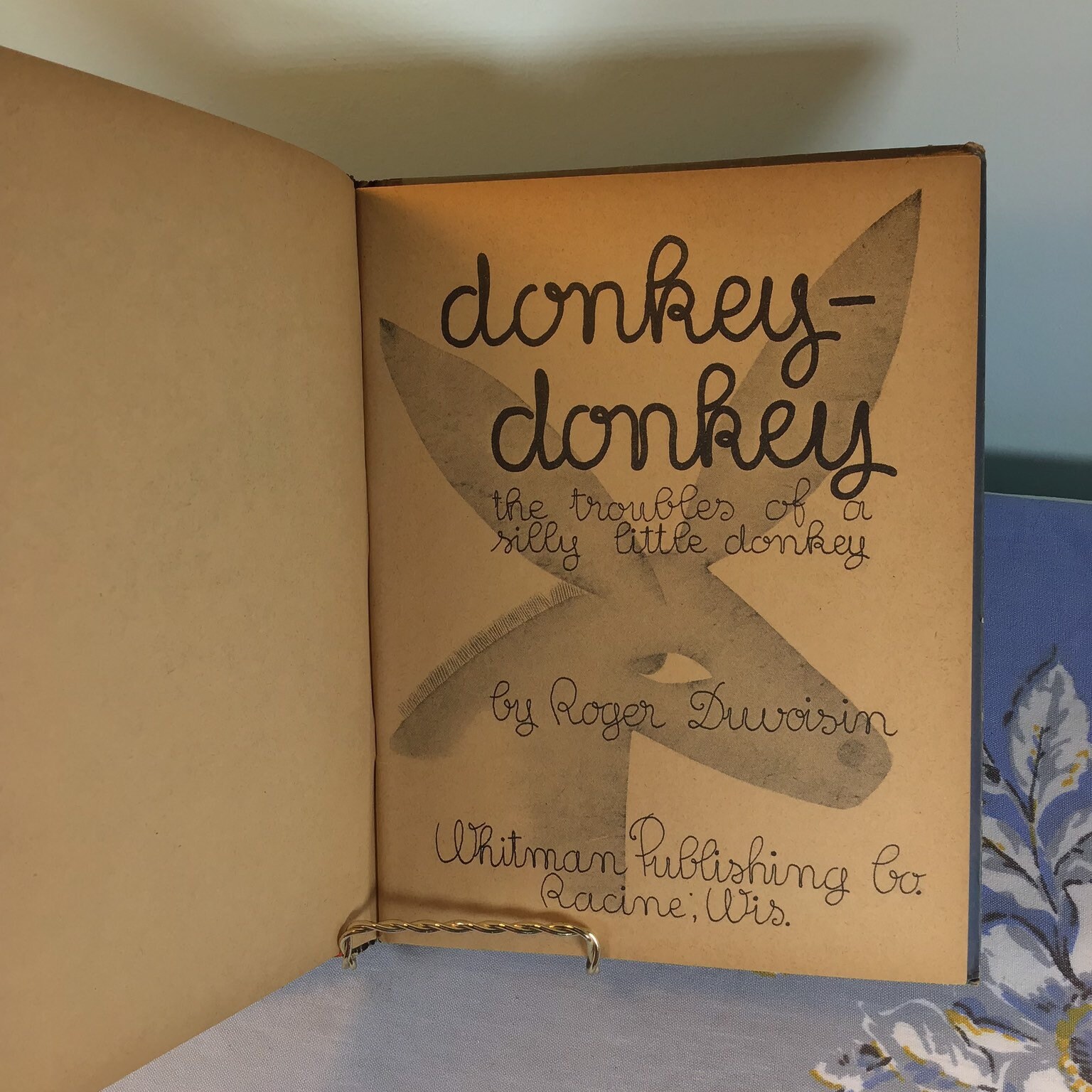 Vintage Donkey Donkey Childrens Book-1933-first Edition-antique Kids ...