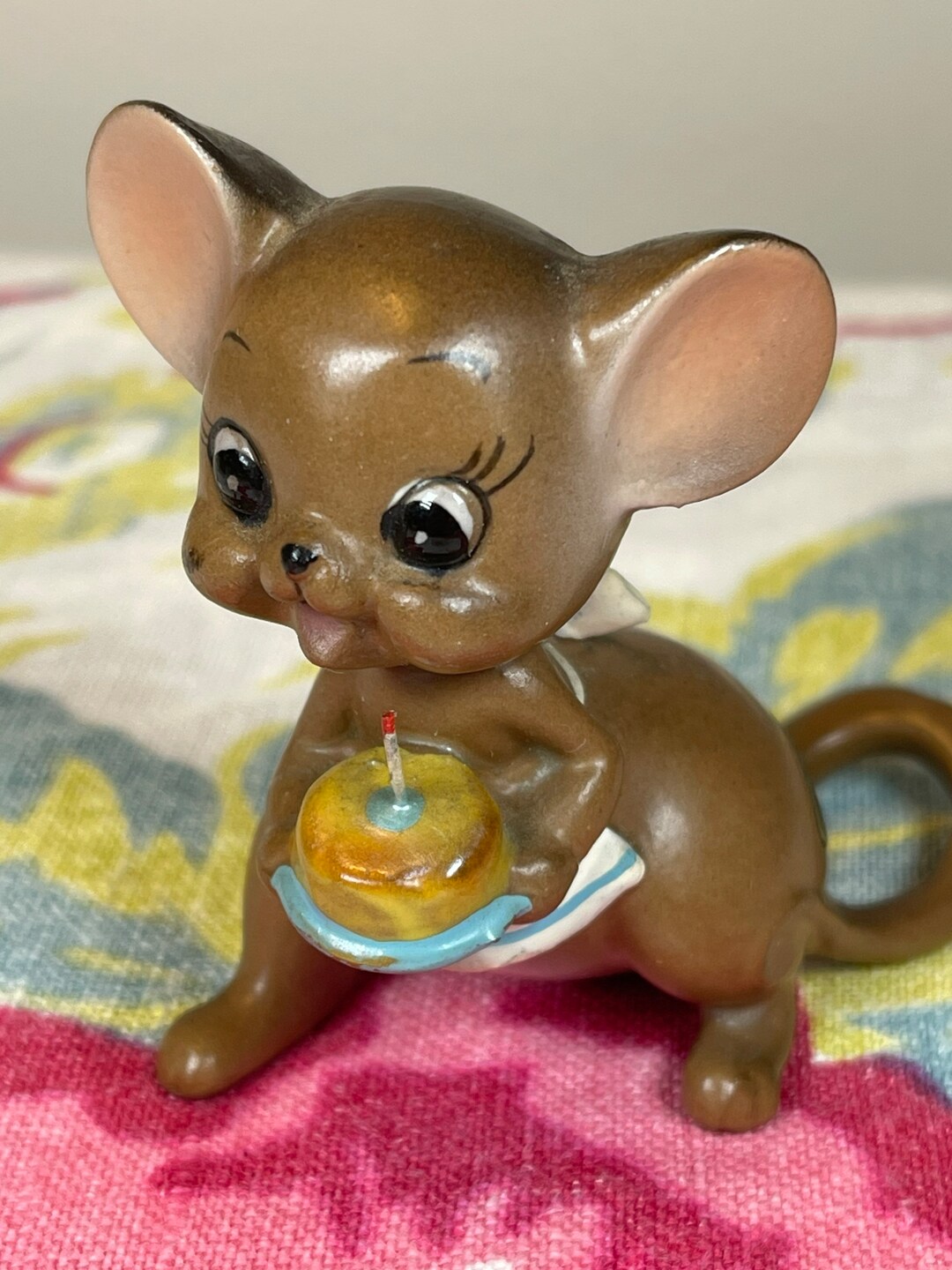 Vintage Josef Originals Birthday Mouse Figurine-kitschy-mid Century ...