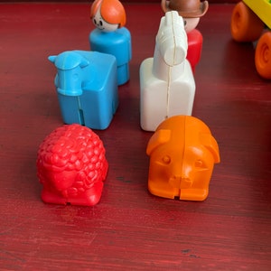 Vintage Child Guidance Tractor and Animals Playset-playskool-farmer ...