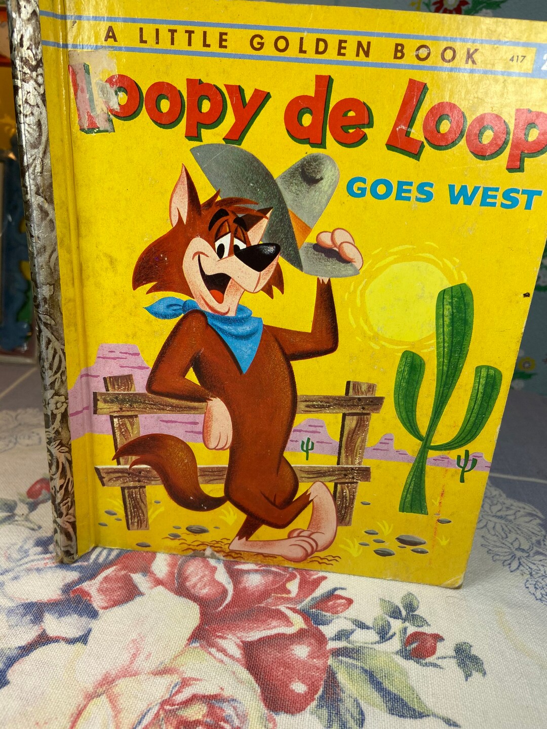 Vintage Loopy De Loop Goes West-hanna Barbara-little Golden Book ...