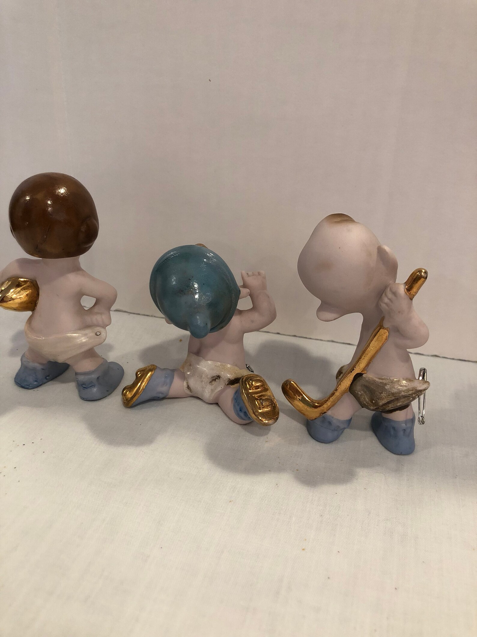 Vintage Babies Playing Sports Diaper Babies Football | Etsy