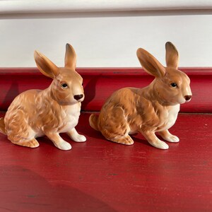 Vintage Lefton H6664 Brown Rabbit Figurine-2 Available Priced - Etsy