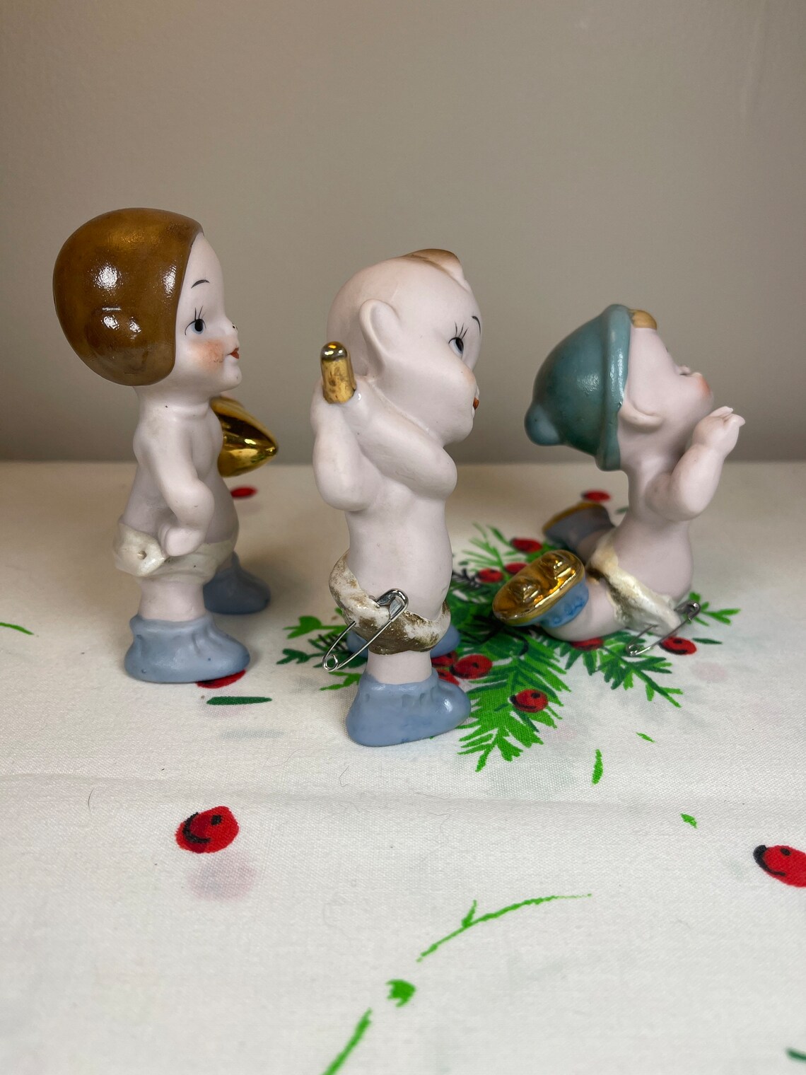 Vintage Babies Playing Sports - Diaper Babies - Football - Hockey - Boy ...