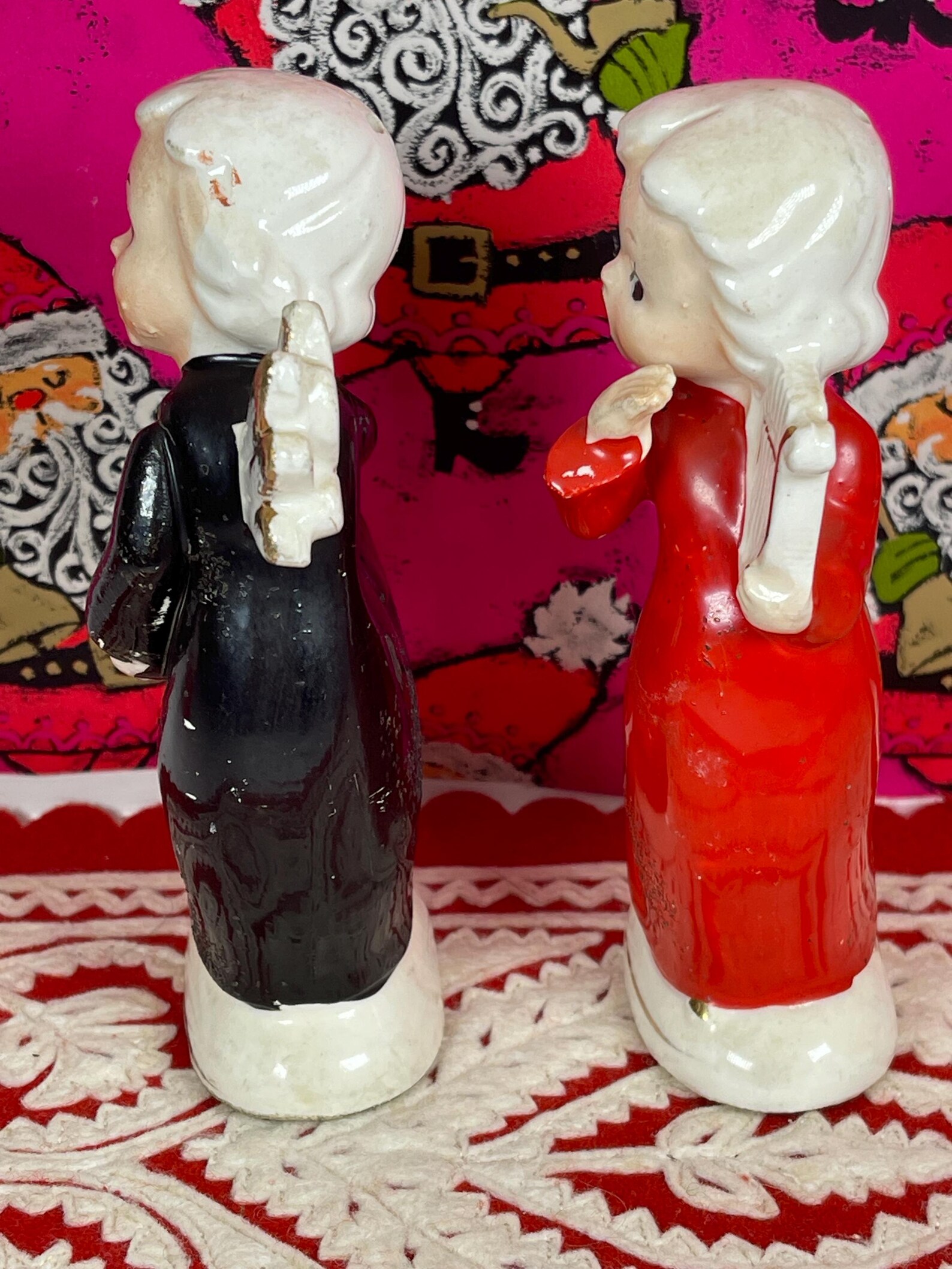 Vintage Dancing Christmas Angels Salt & Pepper Shaker Set-mid Century ...