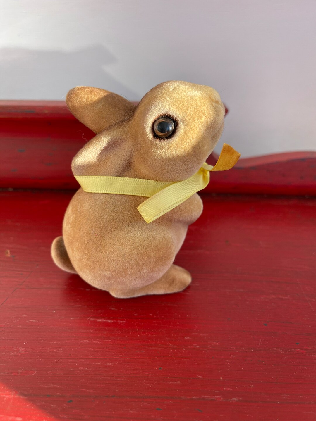 Vintage Josef Originals Flocked Brown Bunny Rabbit-easter-kitschy-retro ...