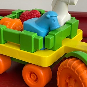Vintage Child Guidance Tractor and Animals Playset-playskool-farmer ...