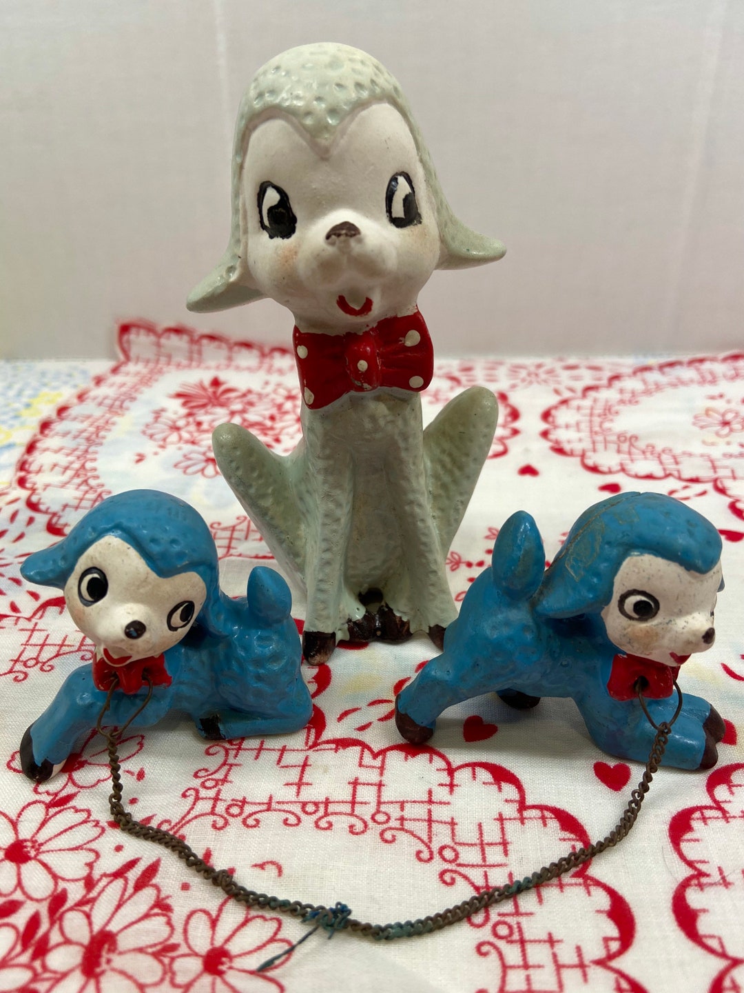 Vintage Lipper and Mann Creations Lamp Family-chained Mother and Babies ...