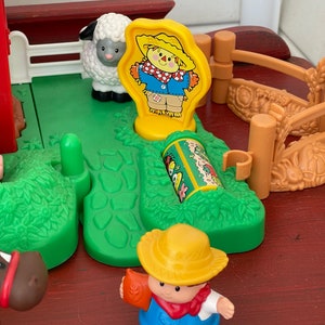 Vintage 1999 Little People Red Barn Foldable Play Set With Working ...