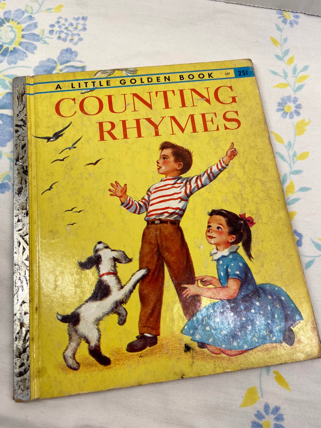 Vintage Childs Book Counting Rhymes-little Golden Book-1947-mid Century ...