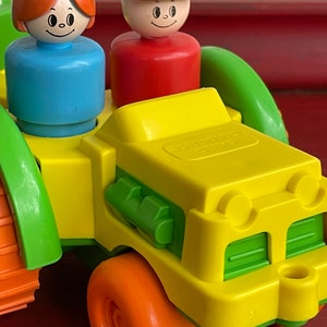 Vintage Child Guidance Tractor and Animals Playset-playskool-farmer ...