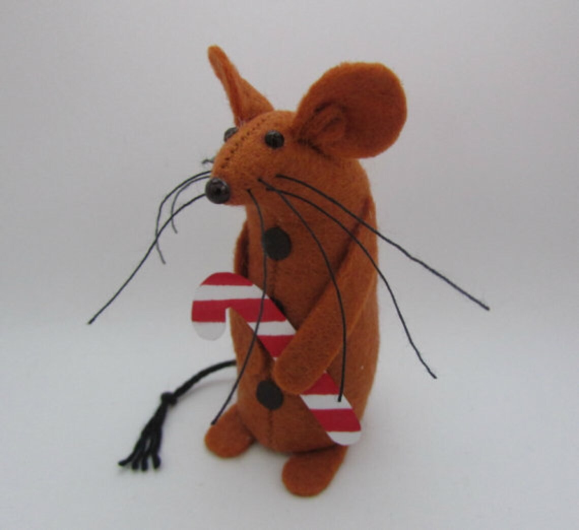 Gingerbread Mouse Gingerbread Man Felt Mouse Felt Mice - Etsy