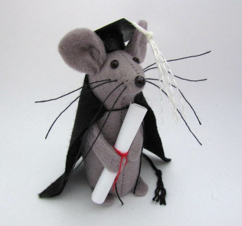 Graduation Mouse Felt Mice Felt Mouse Graduation | Etsy