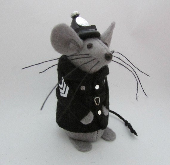 Police Mouse Felt Mice Felt Mouse Policeman Mouse | Etsy