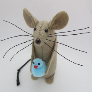 Easter Mouse - Mouse With Easter Chick - Felt Mouse - Felt Mice - Mouse ...