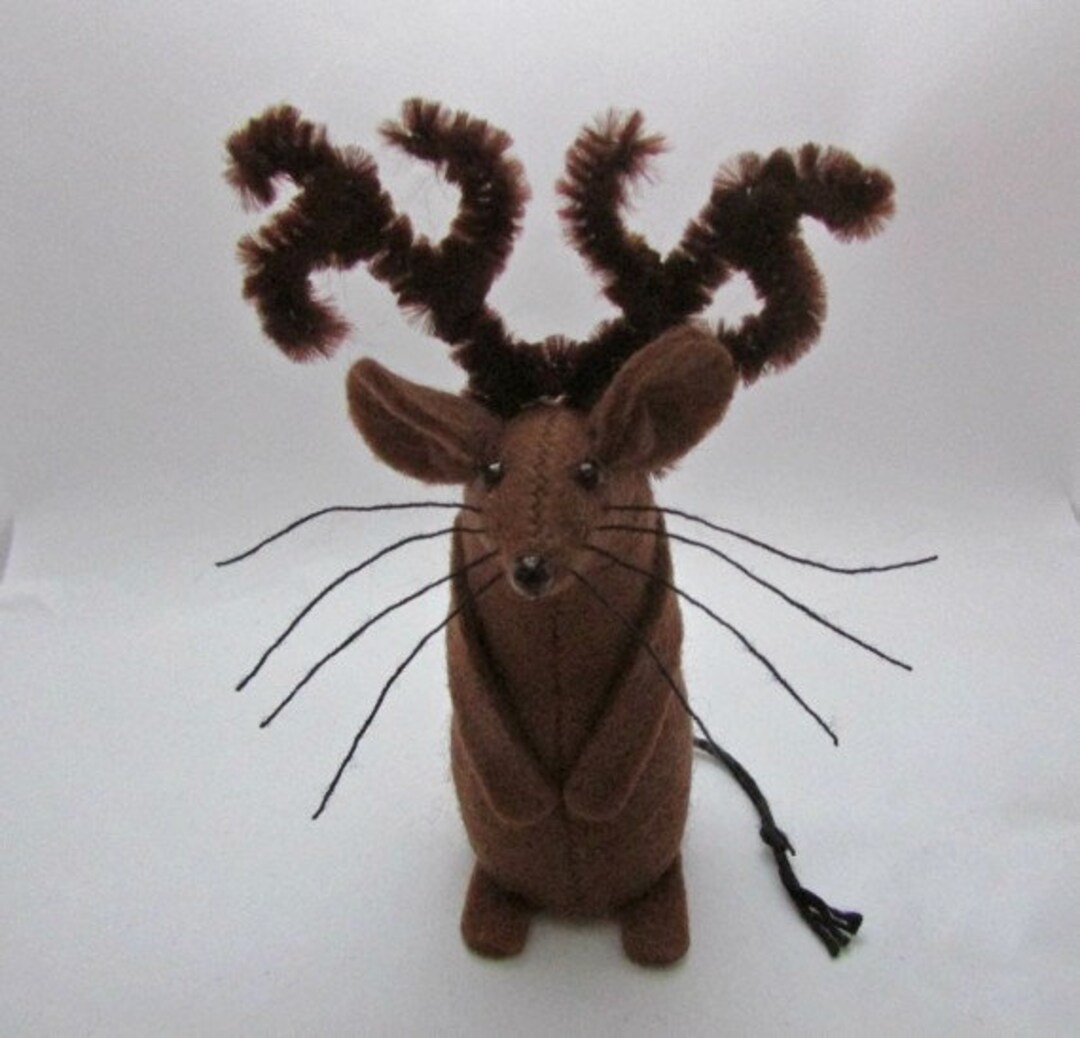 Reindeer Mouse Felt Mouse Felt Mice Mouse Christmas Ornament Reindeer ...