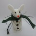 Snowmouse Snowman Felt Mouse Felt Mice Mouse Christmas Decoration - Etsy