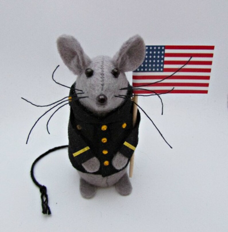 Military Mouse Felt Mice Felt Mouse Military Mouse | Etsy