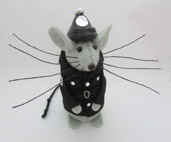 Police Mouse Felt Mice Felt Mouse Policeman Mouse - Etsy UK