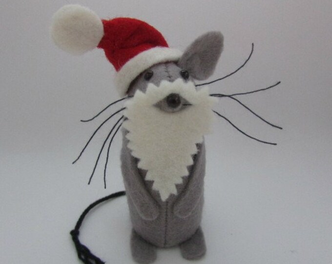 Santa Mouse - Santa Claus - Felt Mouse - Felt Mice - Mouse Christmas ...