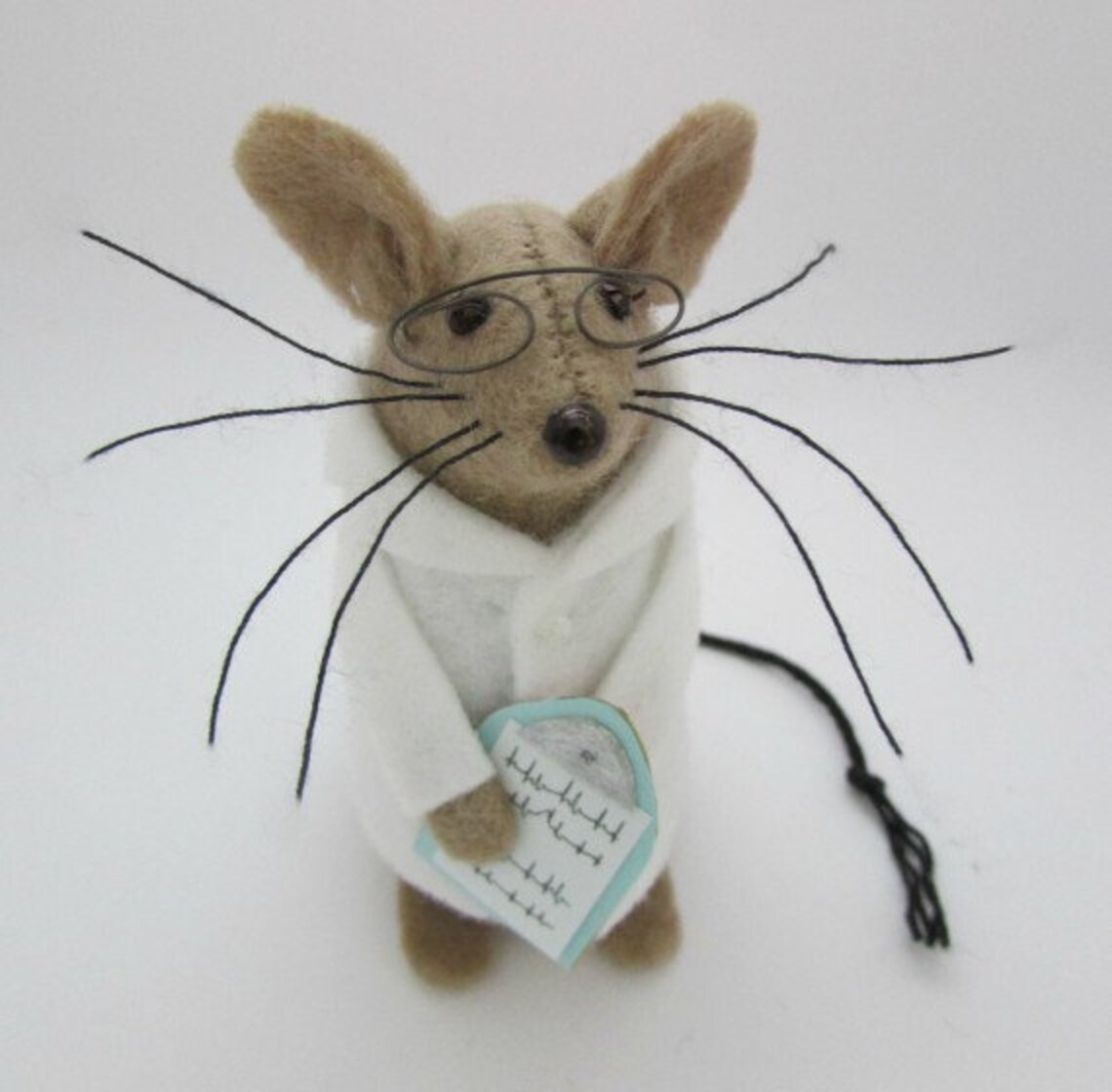 Doctor Mouse Scientist Mouse Felt Mice Felt Mouse medical - Etsy
