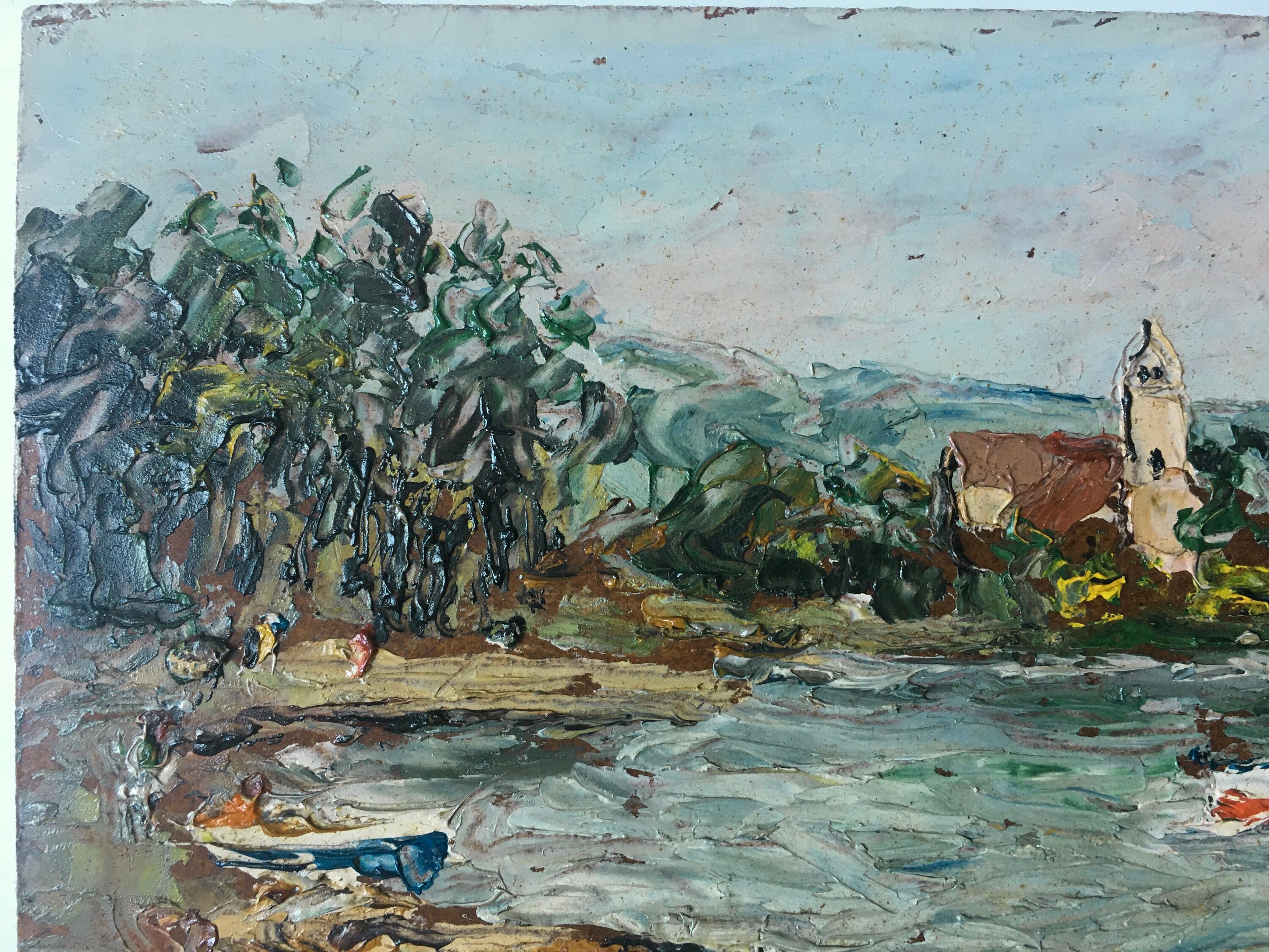 JACQUES DENIER PAINTING 20th Century River Scene With - Etsy