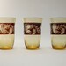 CRYSTAL LEMONADE SET Mid-century Amber and Red Bohemian - Etsy