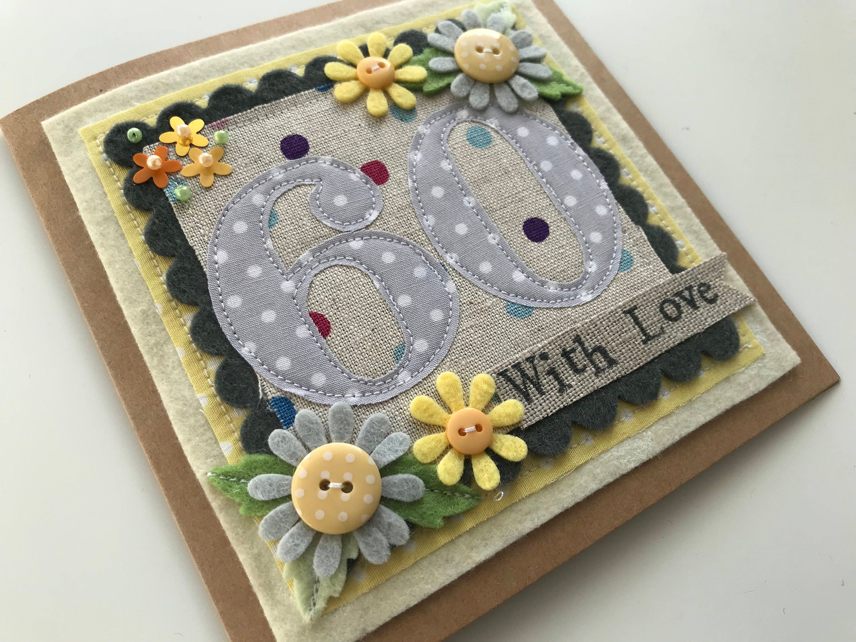 60th Birthday Card Birthday Card Female Greeting Card | Etsy