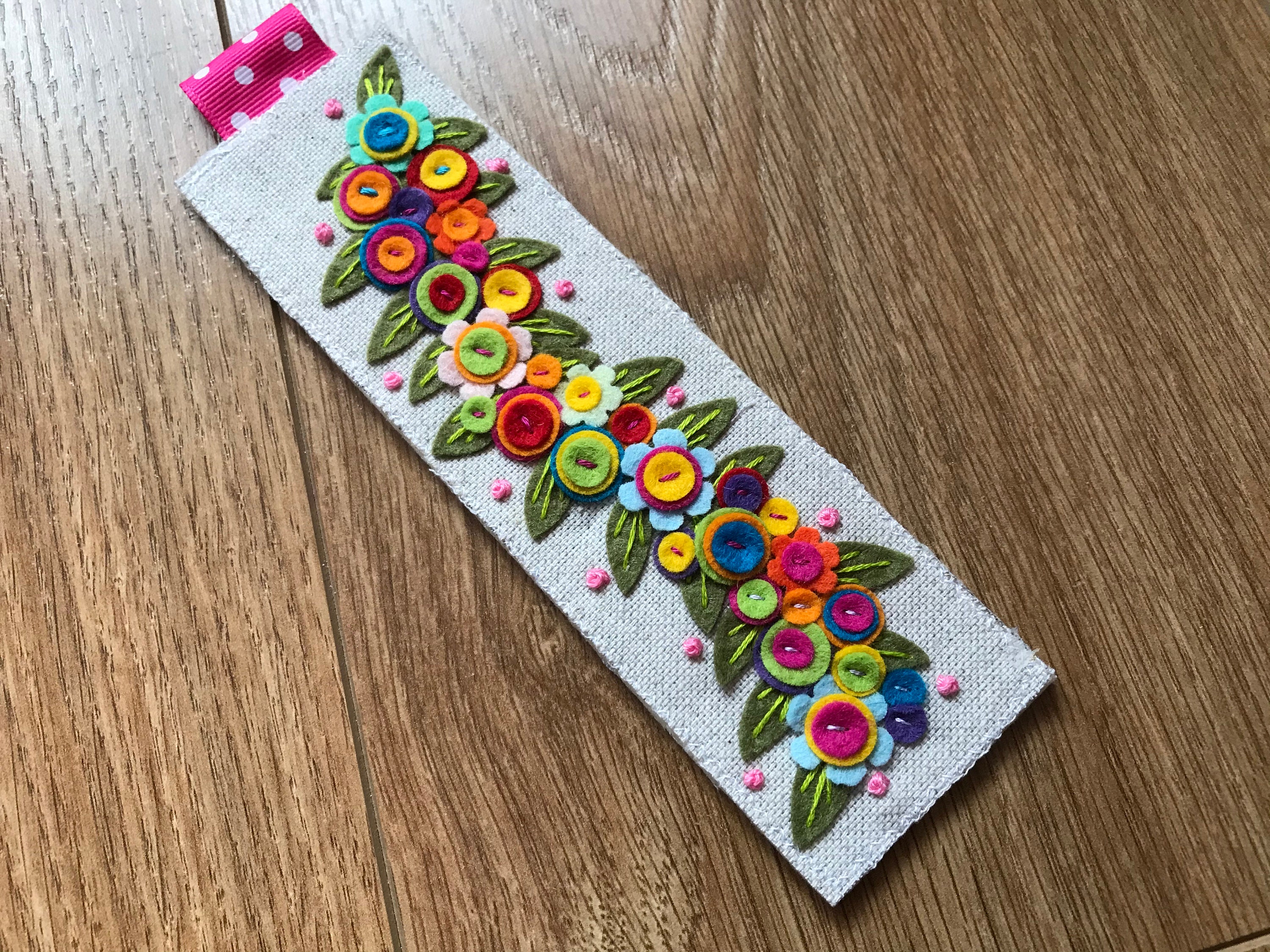 Bookmark Handmade Bookmark Felt Embroidered Bookmark | Etsy