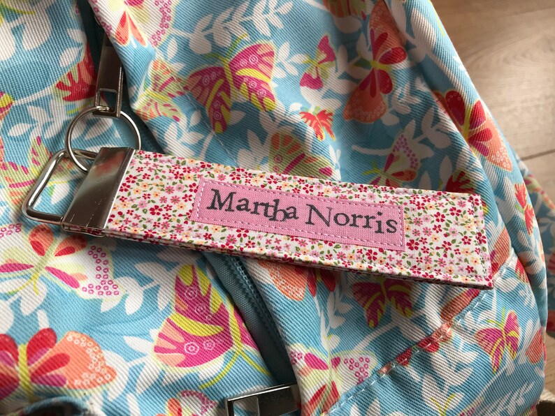 Book bag tag key ring Childs book tag bag tag book bag | Etsy