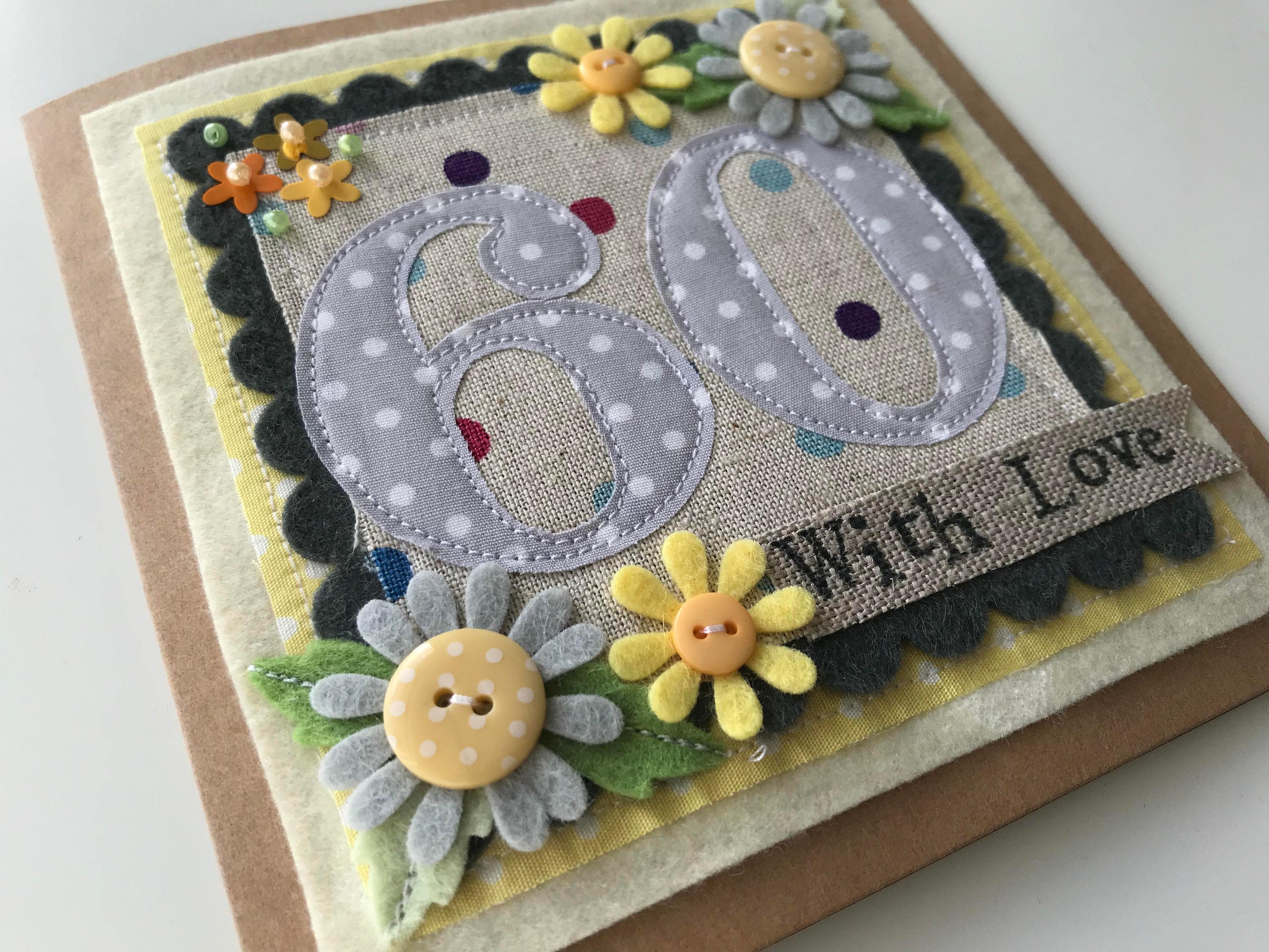 60th Birthday Card Birthday Card Female Greeting Card | Etsy