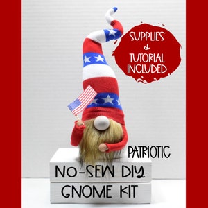 Patriotic DIY Gnome Making Kit- DIY Gnome- Gnome Tutorial - Memorial ...