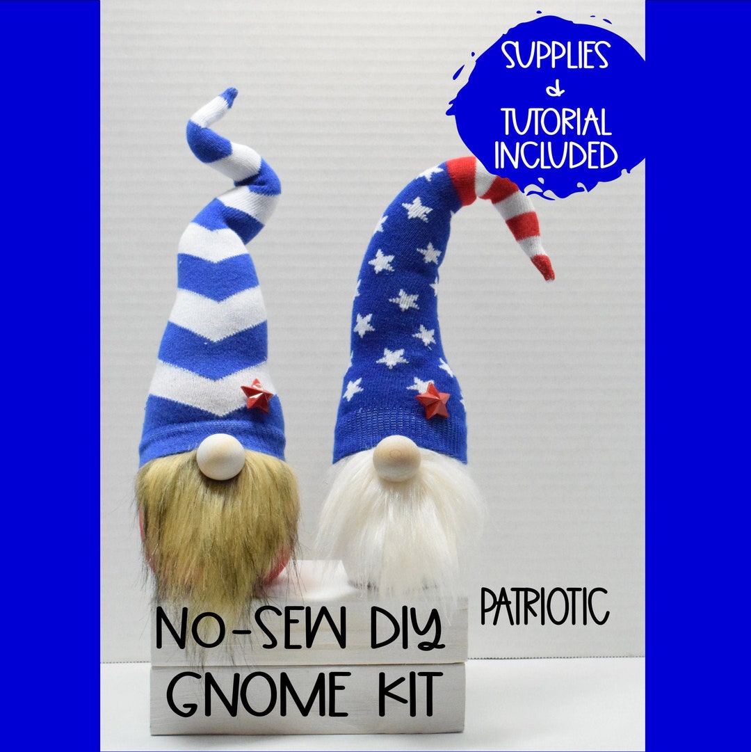 DIY Patriotic Gnome Making Kit- DIY Gnome- Gnome Tutorial - Memorial ...