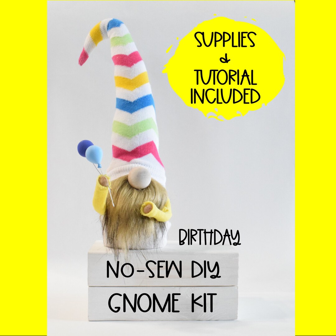 Birthday DIY Gnome Making Kit- Gnome Kit- DIY Gnome- Gnome Tutorial ...