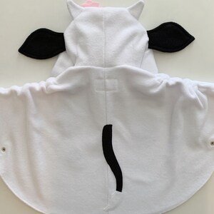 PRE-ORDER - Dairy Cow With Flowers - Fleece Poncho & Car Seat Poncho ...