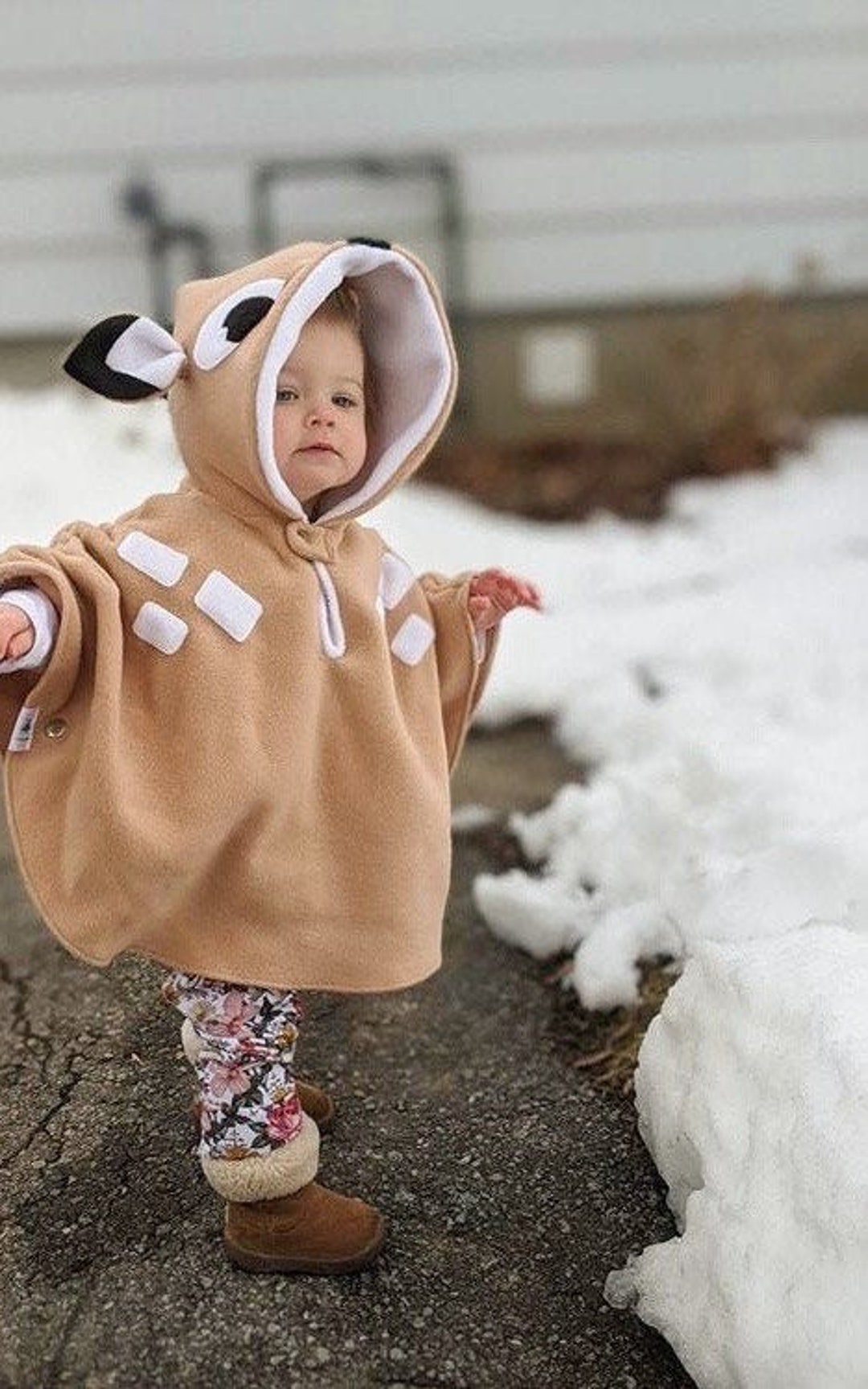 PRE-ORDER - Tan Deer - Woodland - Fleece Poncho & Car Seat Poncho (all ...