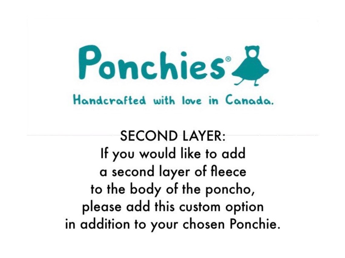 SECOND LAYER for the Body - Fleece Poncho and Car Seat Poncho (all in ...