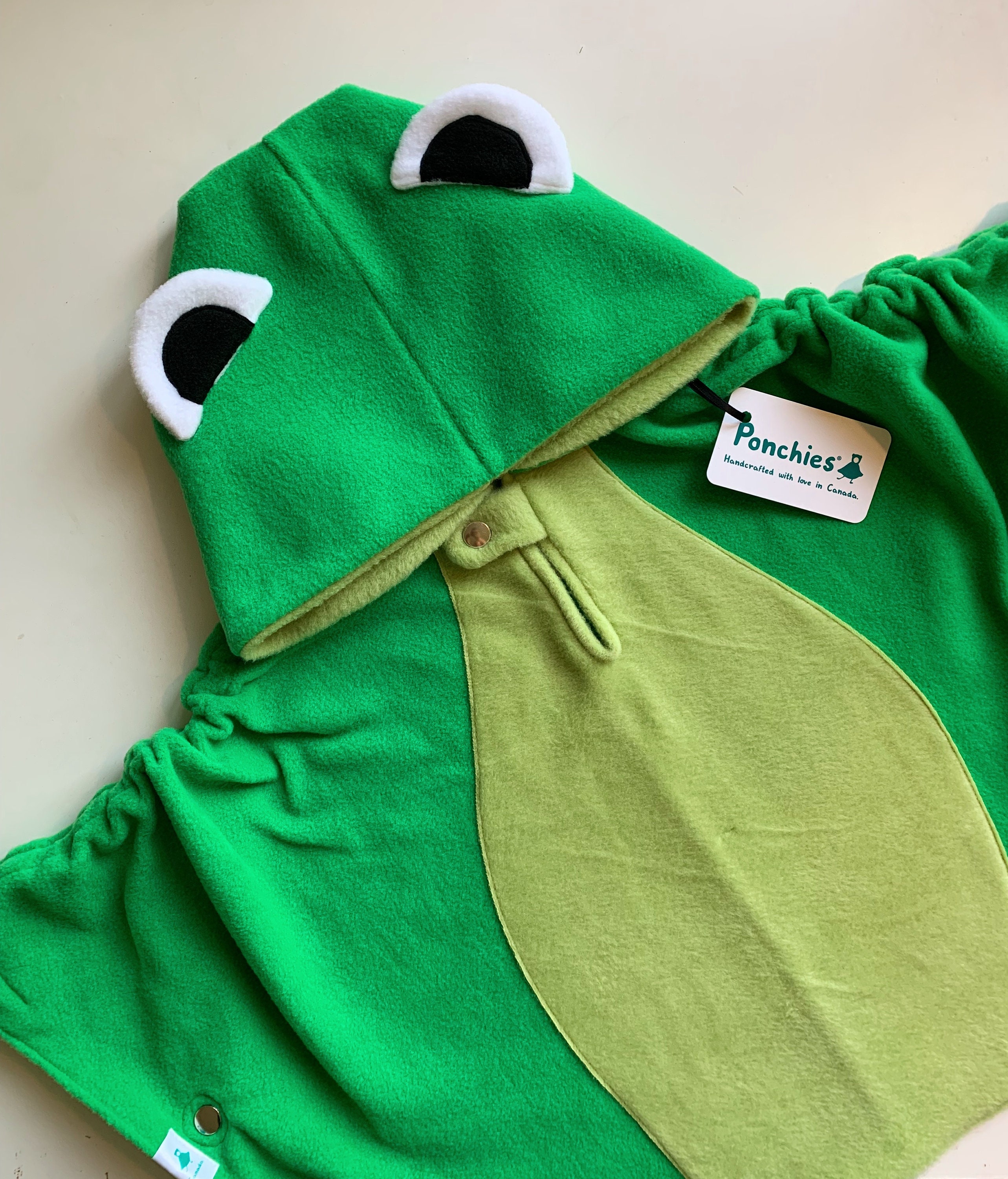 PRE-ORDER - Green Frog - Fleece Poncho & Car Seat Poncho (all in One ...
