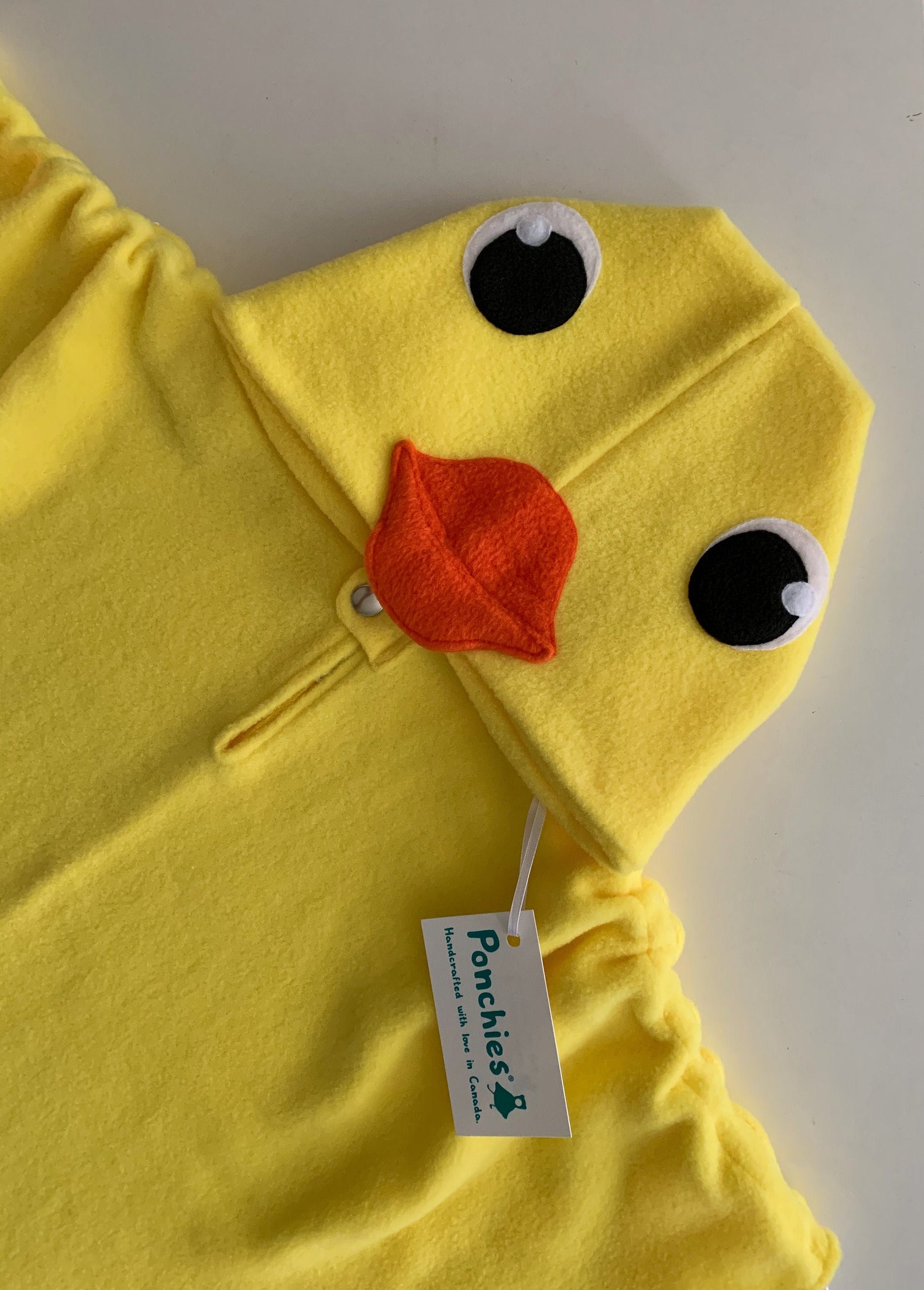 PRE-ORDER - Yellow Rubber Duck - Fleece Poncho & Car Seat Poncho (all ...