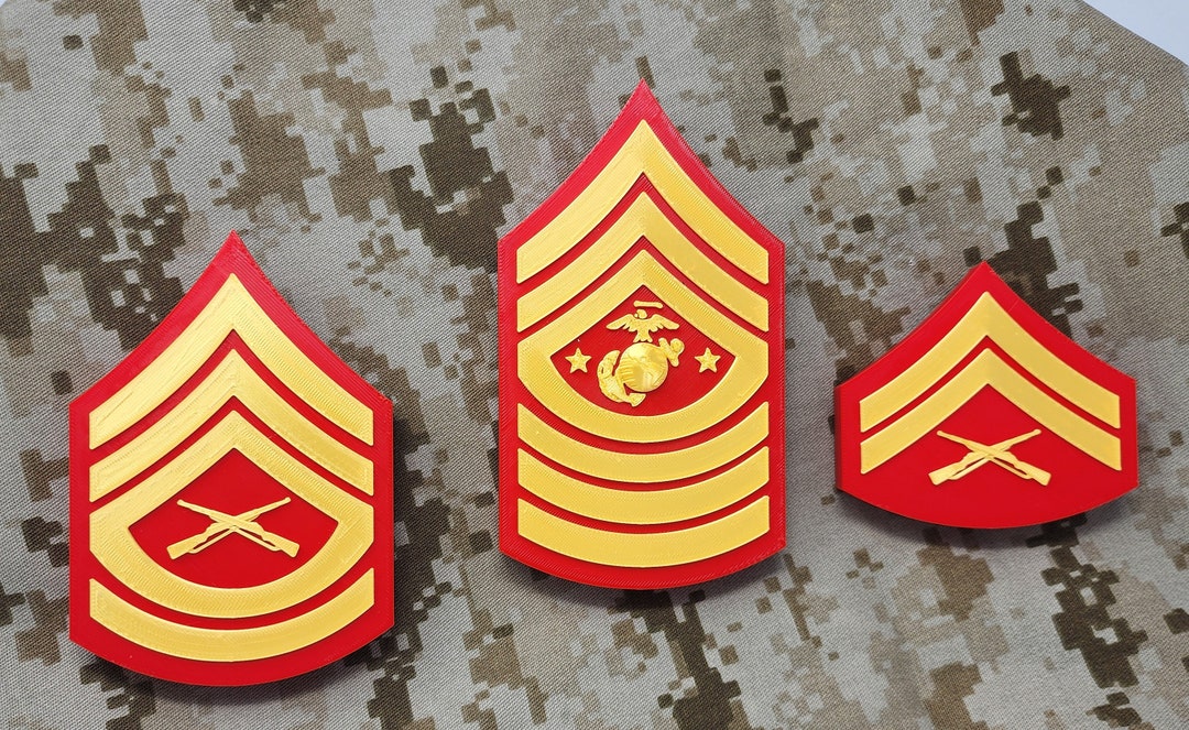 3D Printed Marine Corps Enlisted Rank Insignia - Etsy
