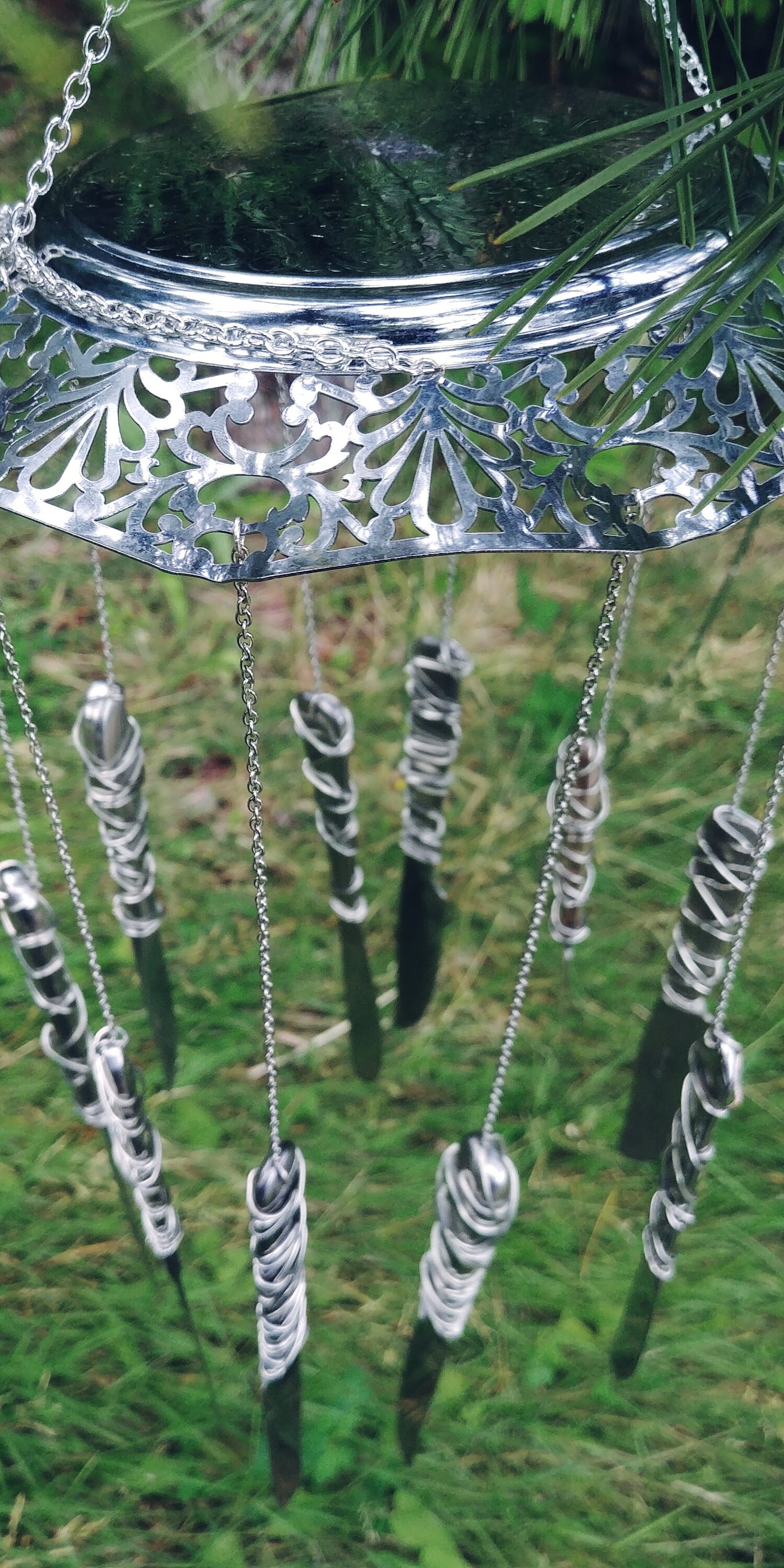 Knife Wire Wrapped Wind Chime - Etsy