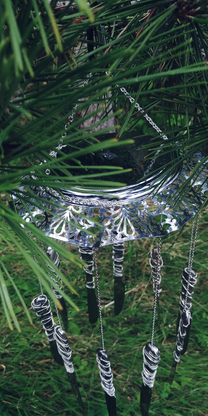 Knife Wire Wrapped Wind Chime - Etsy
