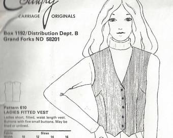 Western vest pattern | Etsy