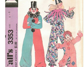 1950s Simplicity 4864 Vintage Sewing Pattern Child's Clown - Etsy