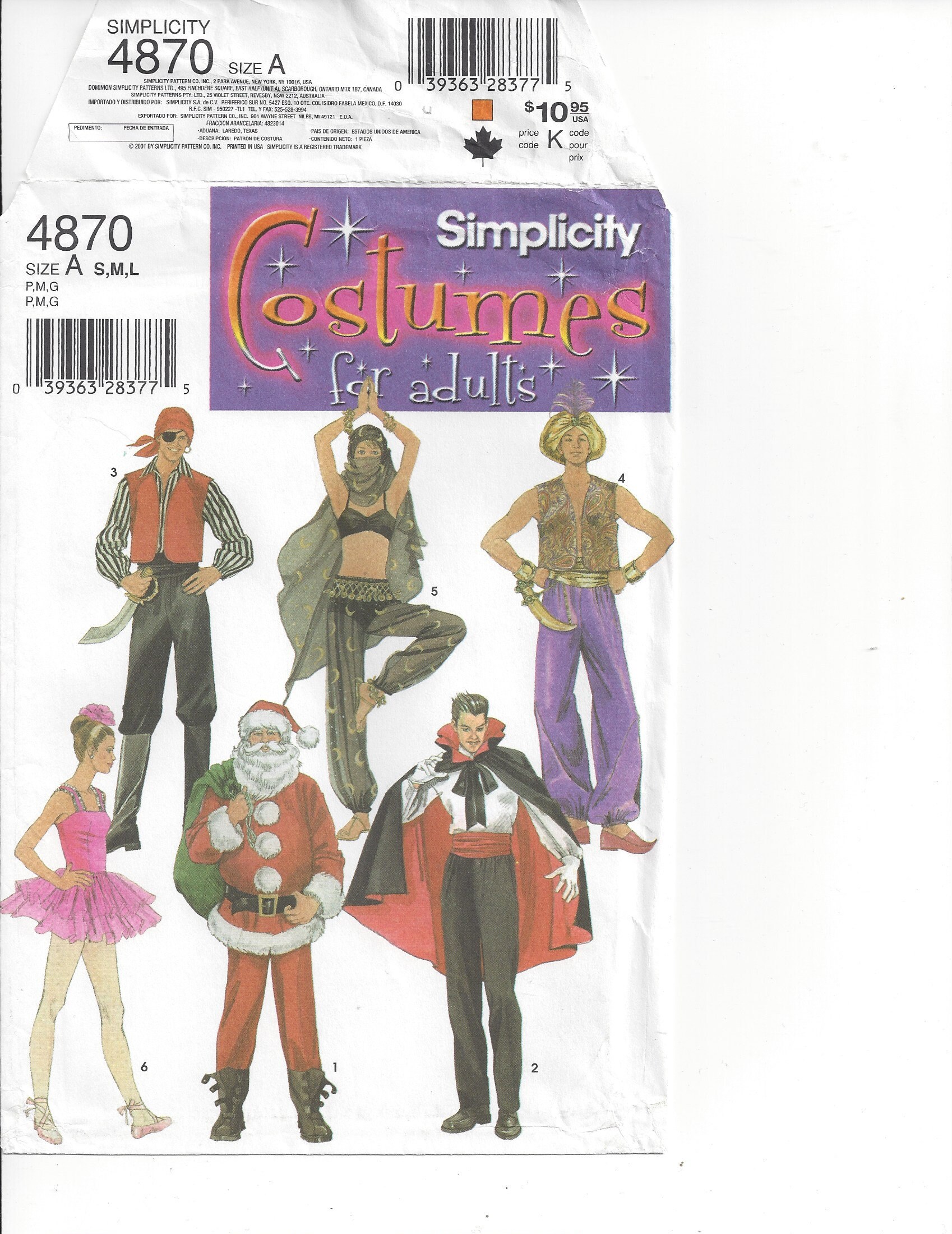 Ballerina ADULT Halloween Costume Santa Size S-M-L Belly Dancer Genie ...